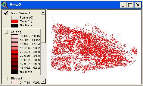 Gambar 9.78. Tampilan daerahyang mempunyai kemiringan lereng antara 25? - 40?.